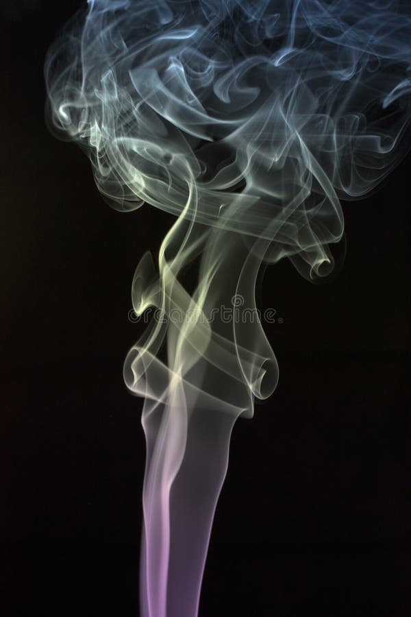 Colored Smoke on Black Background Stock Photo - Image of smoke, motion ...