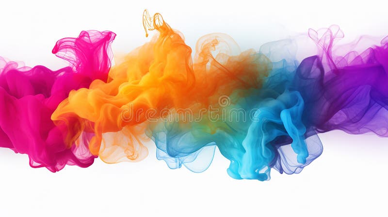 Colored Smoke Explosion. Abstract Closeup Smoke on Backdrop. Colorful ...