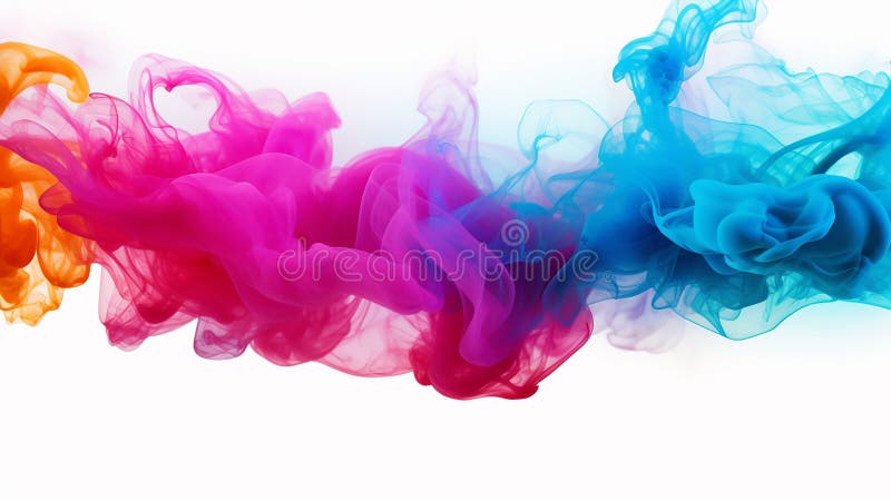 Colored Smoke Explosion. Abstract Closeup Smoke on Backdrop. Colorful ...