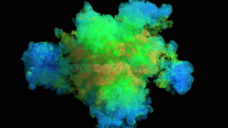 Colored Smoke Explosion in 4K Stock Footage - Video of action ...