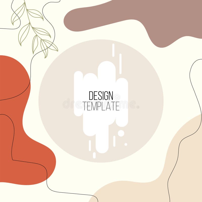 Colored Social Media Template Vector Stock Illustration - Illustration ...