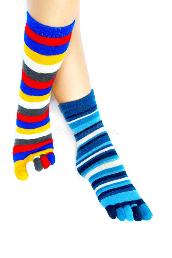 Colored Socks Stretched by Tweezers Stock Image - Image of socks, white ...
