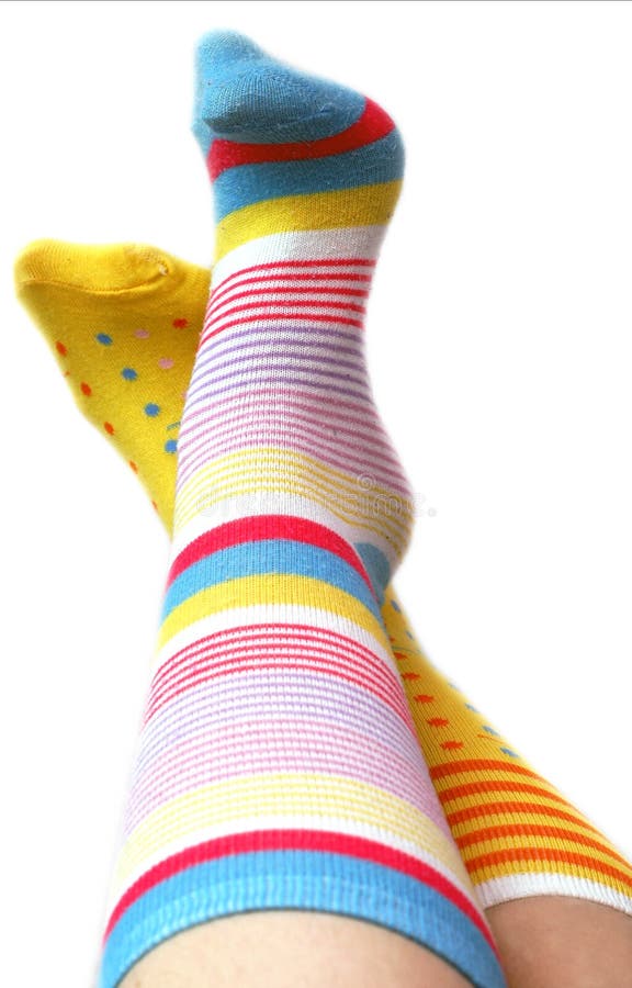 Colorful socks stock photo. Image of isolated, toes, socks - 5054732