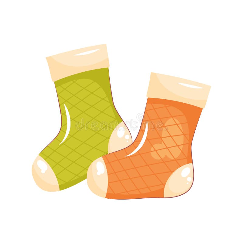 Colored socks design stock vector. Illustration of design - 289174250