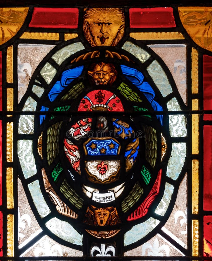 Colored Soldered Stained-glass Windows through Which the Sun Shines ...