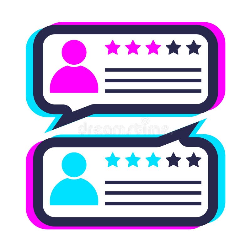 Colored Speech Bubble for Feedback Design Element Stock Vector ...