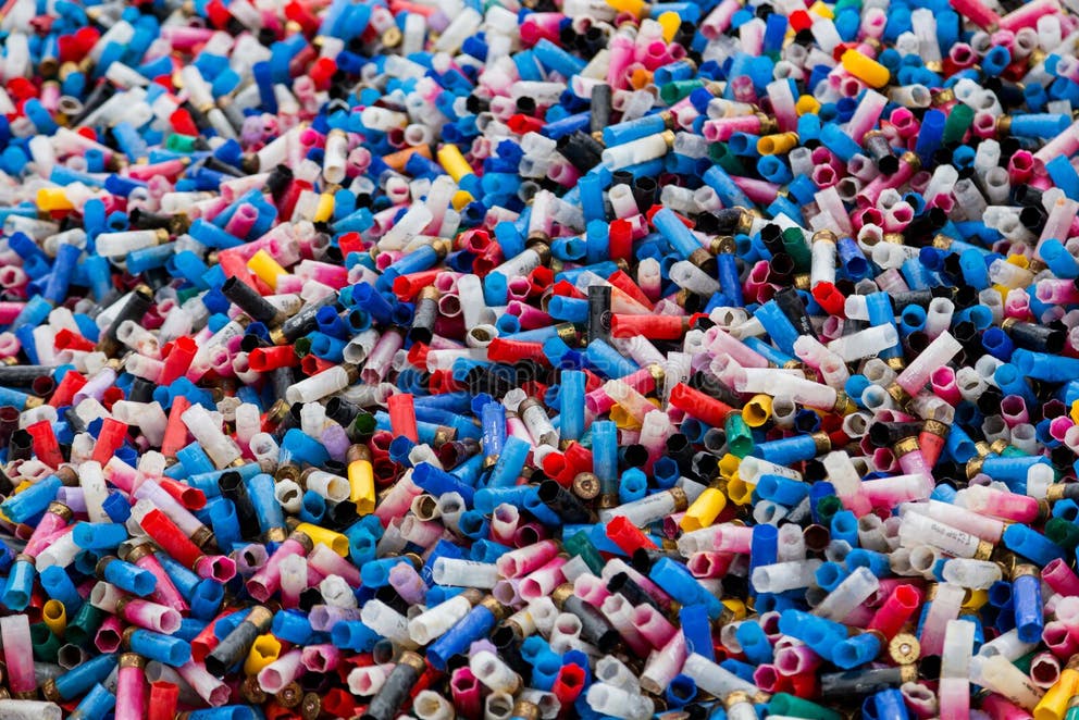 Colored Spent Case from Sporting Training Stock Image - Image of powder ...