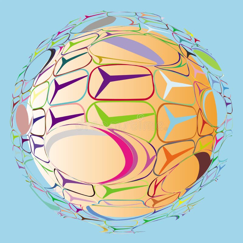 Colored Spheres with Gradient Stock Vector - Illustration of gold ...