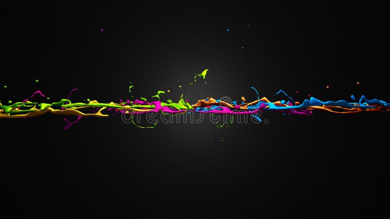 Colored Spikes on a Black Background Stock Illustration - Illustration ...