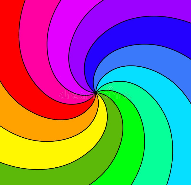 Colored Spiral Illustration Stock Illustration - Illustration of blue ...