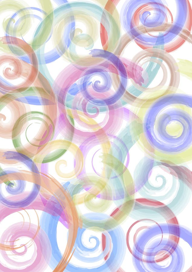 Colored Spirals Picture. Image: 3675618