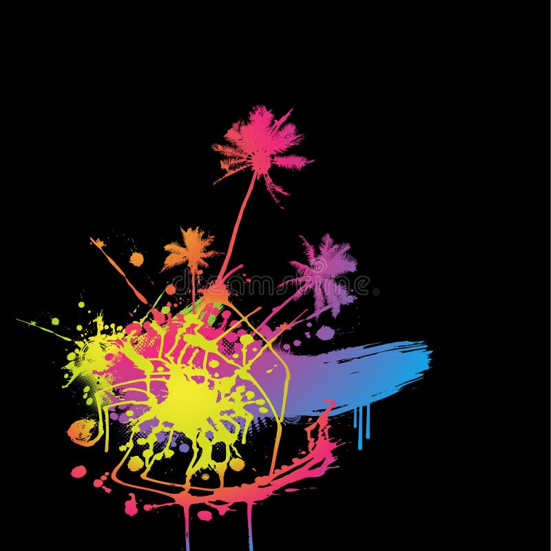 Colored Splash With Place For Your Text. Picture Image: 14341728