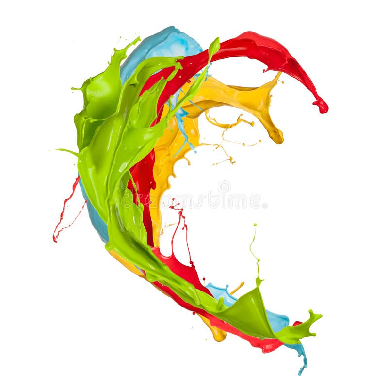 Colored splashes stock photo. Image of colorful, closeup - 38110248