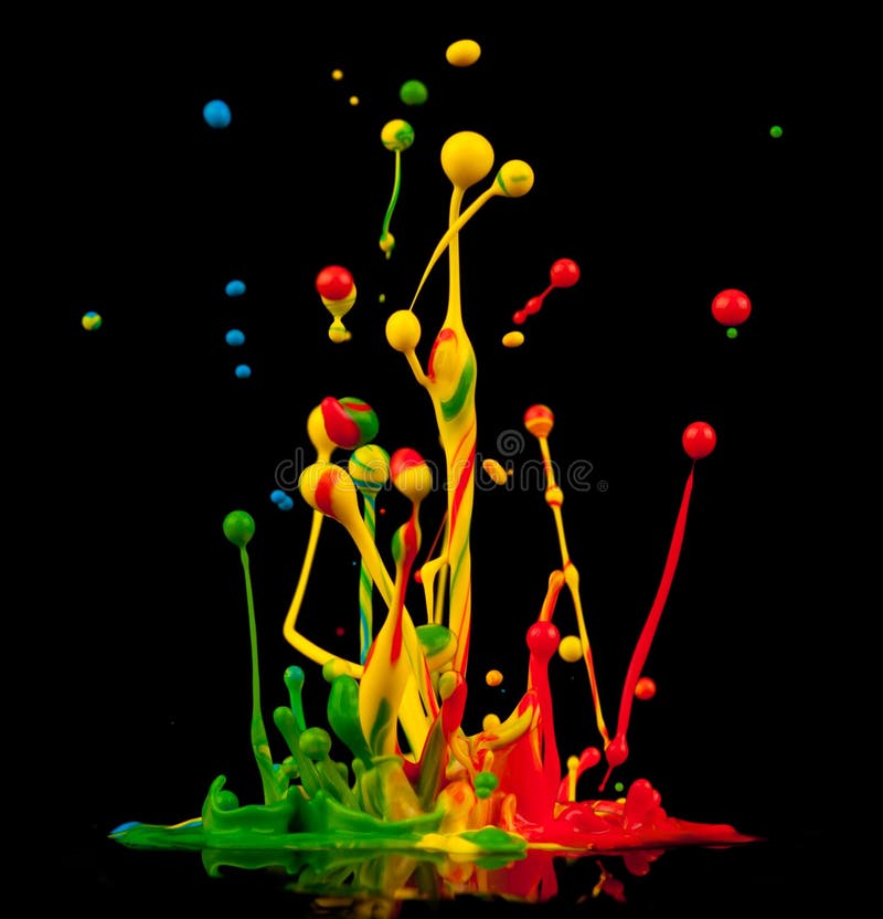 Paint splash stock photo. Image of black, colorful, color - 26258438
