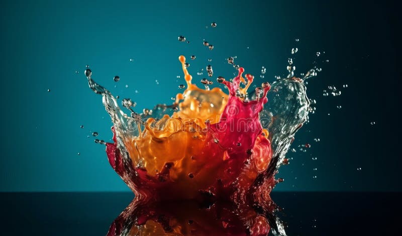 Colored splashes wallpaper stock illustration. Illustration of light ...