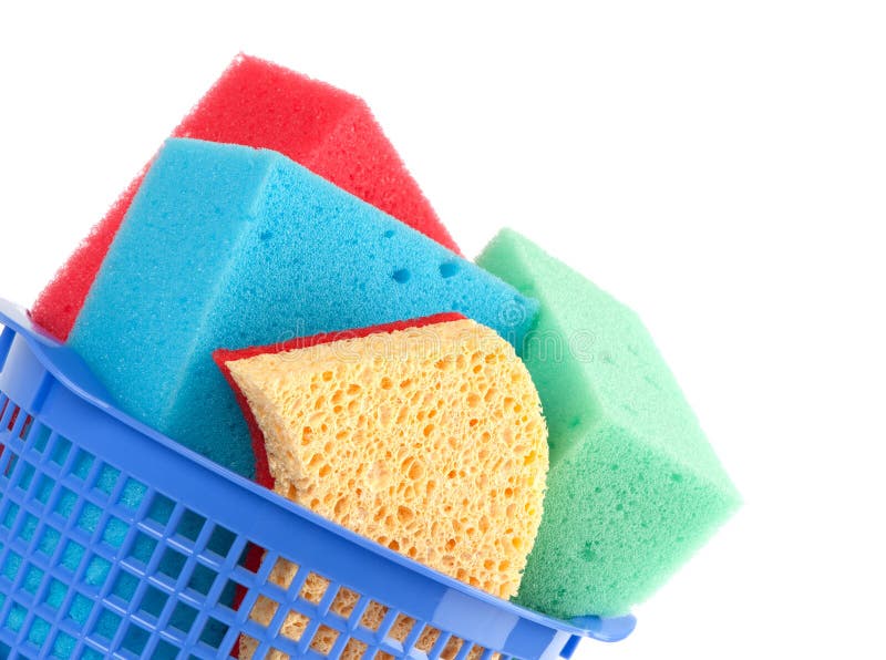 Colored sponges stock image. Image of colors, cellulose - 19703919