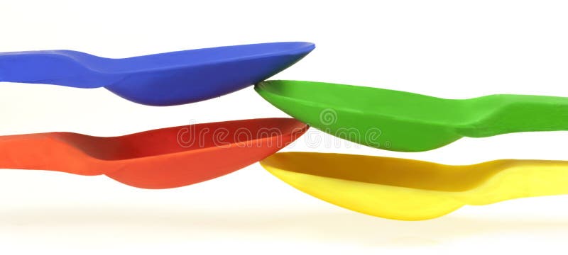 Colored spoons stock image. Image of designs, union, staff - 46255251