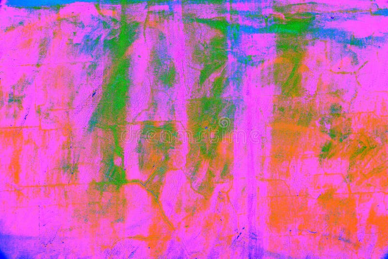 Colored Spots on Smooth Plaster, Changed Color Scheme, 2 Stock Photo ...