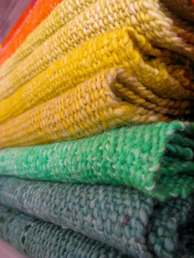 Colored spun wool fabrics stock image. Image of copy - 183535863