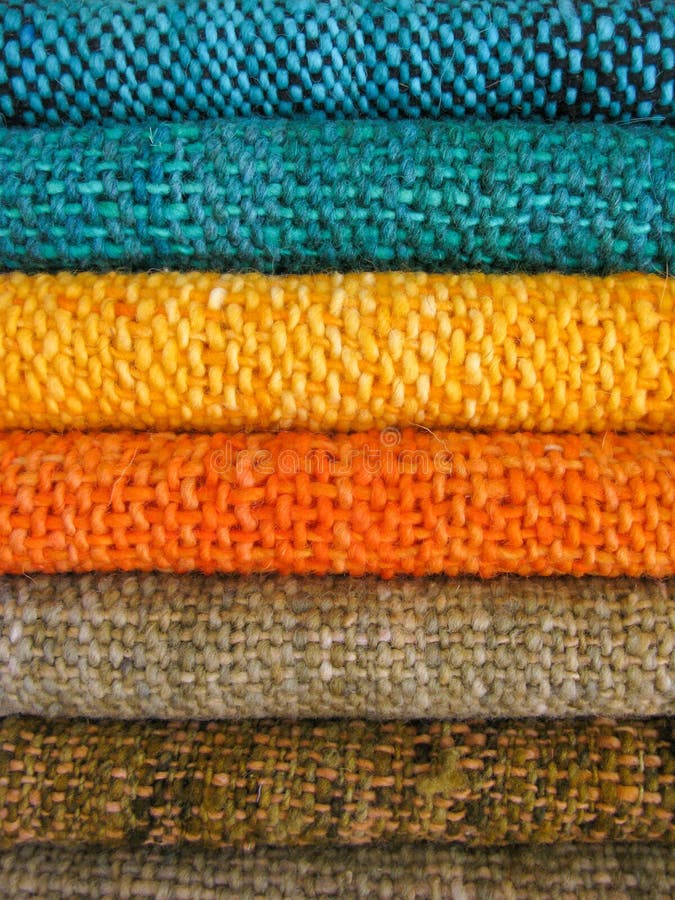 Colored spun wool fabrics stock image. Image of copy - 183535863