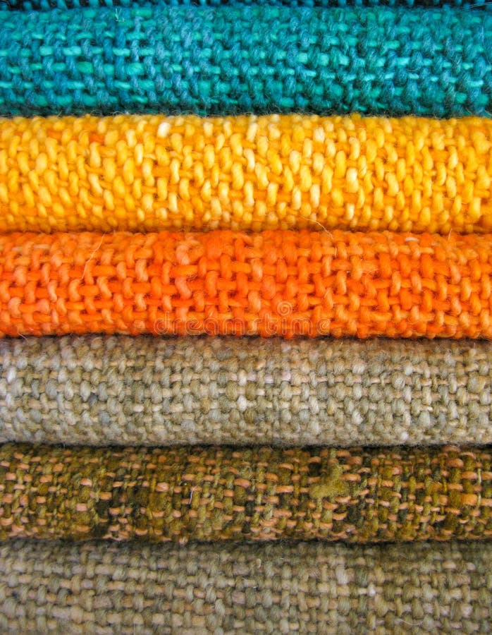 Colored spun wool fabrics stock image. Image of copy - 183535863