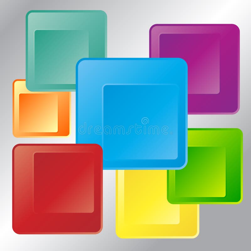 Colored square element stock vector. Illustration of background - 31483011