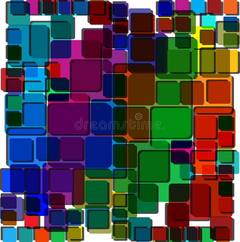 Colored squares stock illustration. Illustration of base - 57307077