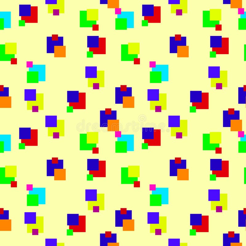 Colored Squares Seamless Background Stock Vector - Illustration of ...