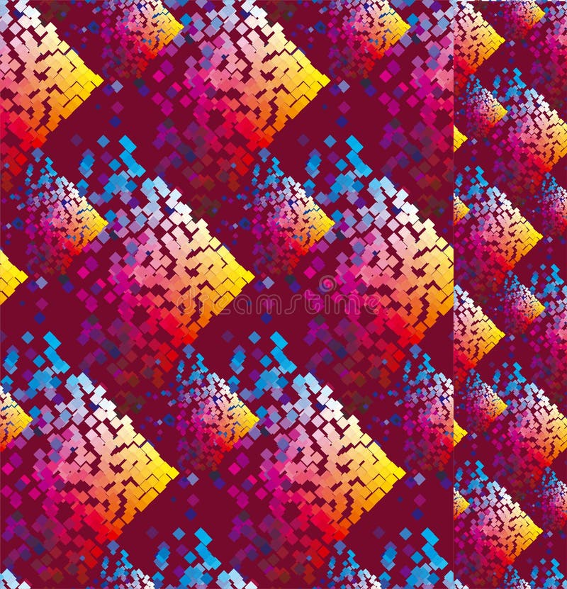 Colored squares stock vector. Illustration of print, cloth - 64445271