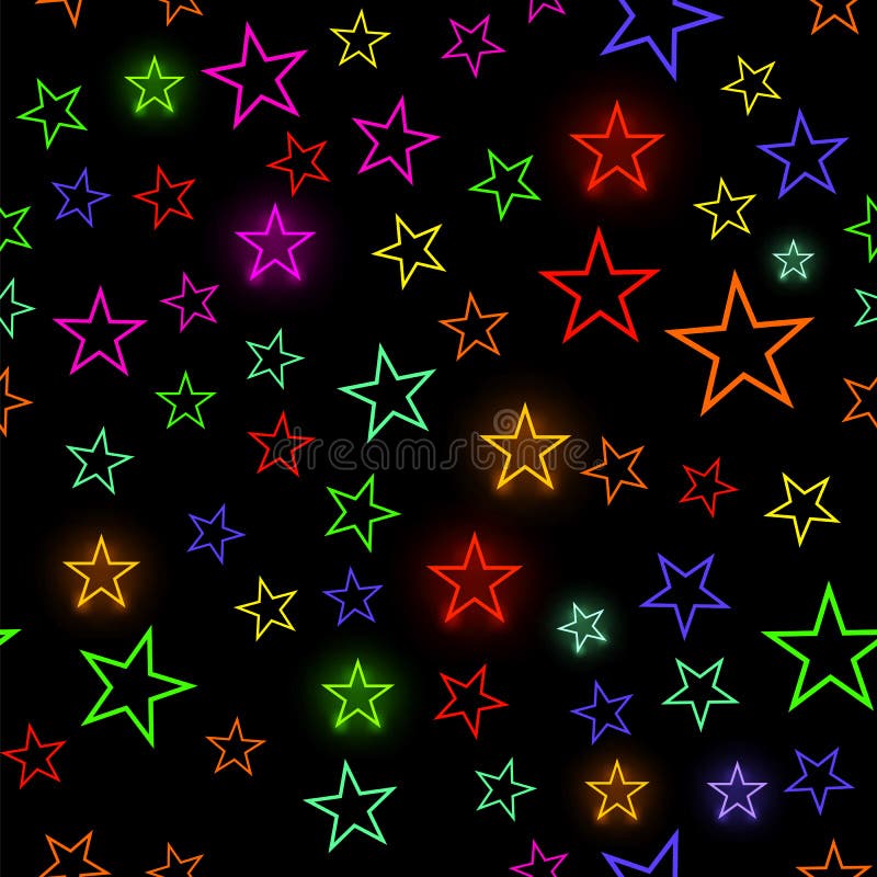 Colored Star Texture. Colorful Starry Background. Stars Pattern Stock ...