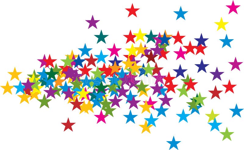 Colored stars stock illustration. Illustration of wedding - 12954075