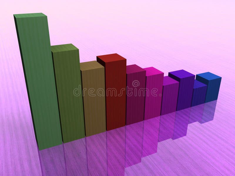 Colored statistics stock illustration. Illustration of indicator - 4054311