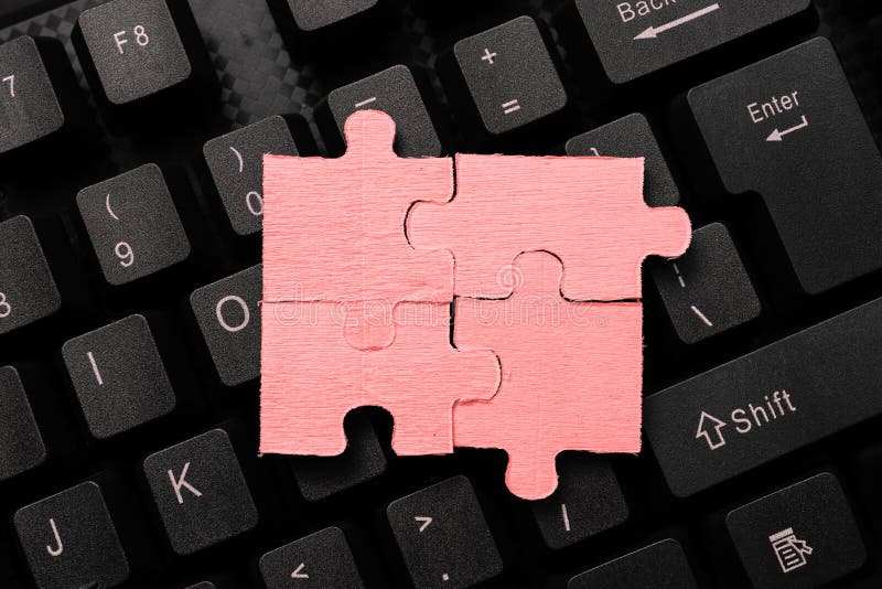 Colored Sticker Lying on Black Keyboard. Important Information Written ...