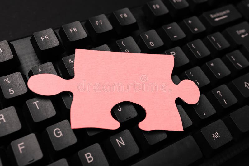 Colored Sticker Lying on Black Keyboard. Important Information Written ...