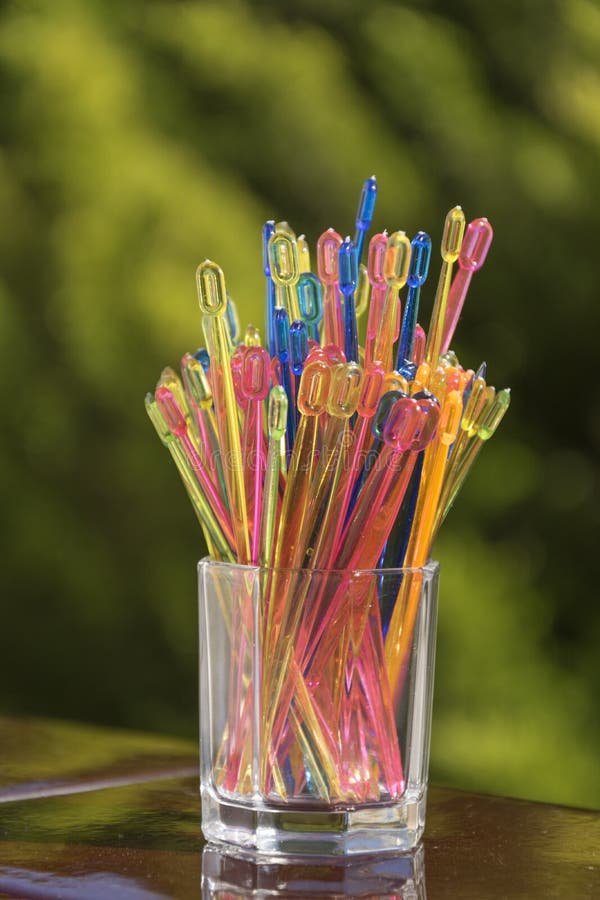 Colored sticks. stock image. Image of hygiene, plastic - 91207015
