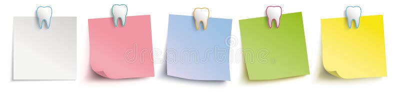 Colored Sticks with Tooth Pins Header Stock Vector - Illustration of ...