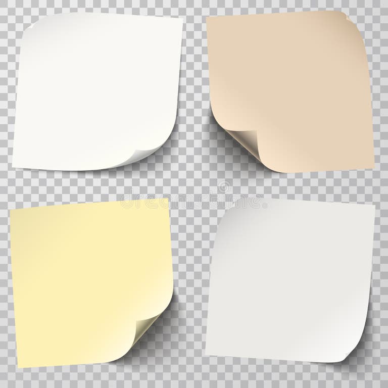 Colored Sticky Notes Collection Stock Vector - Illustration of ...