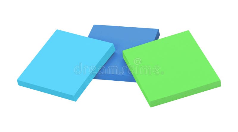 Sticky Notes Isolated on White Stock Photo - Image of yellow, colorful ...