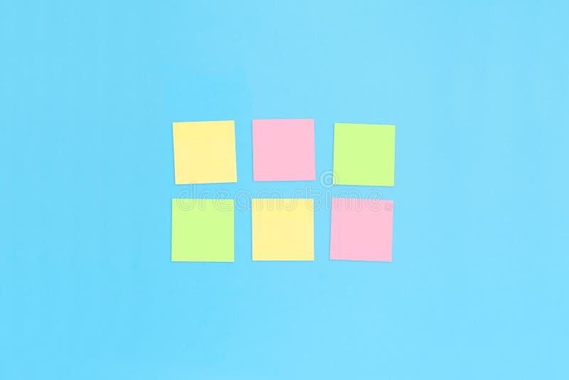 Colored Sticky Notes on the Table Stock Photo - Image of work, design ...