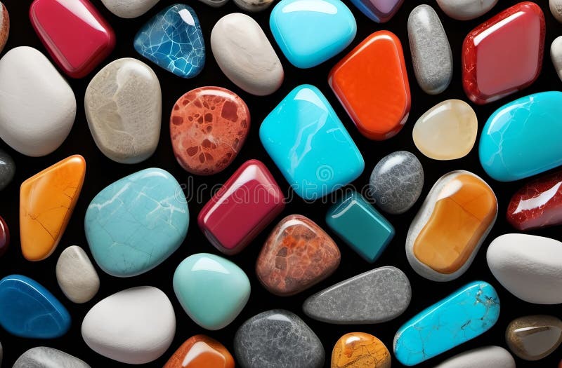 Colored Stone Background with Stone for Design and Texture Stock ...