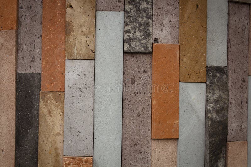 Colored stone cladding stock photo. Image of material - 246867782