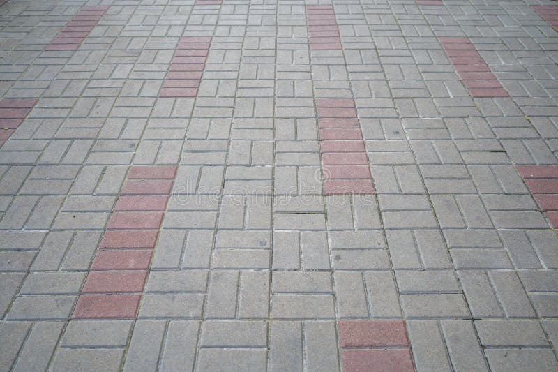Colored Stone Pavers, Street Tiles with Patterns and Ornaments Stock ...