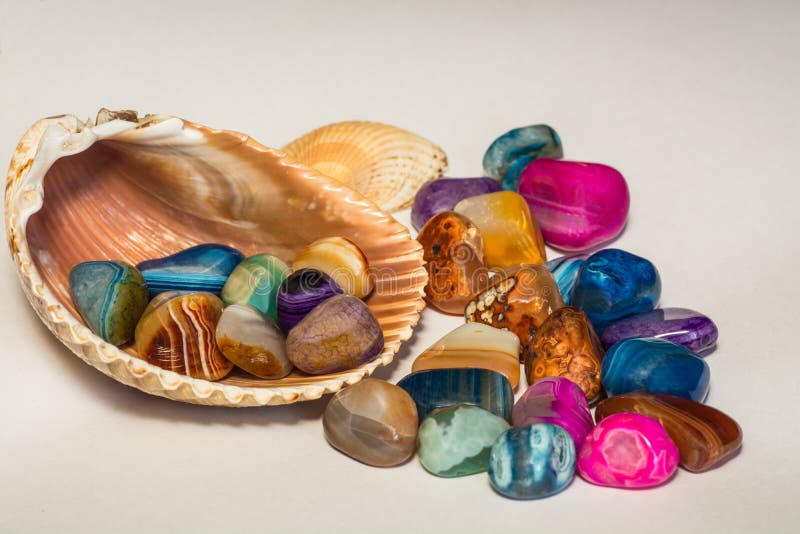 Colored stones agates stock photo. Image of natural, ornaments - 60641414