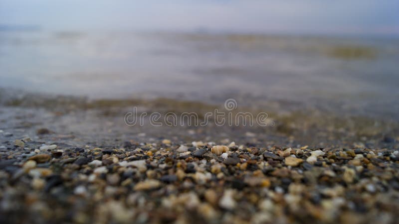 Colored Stones on the Beach Washed by Sea Water Stock Image - Image of ...