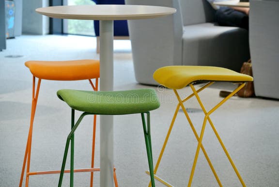 The colored stools stock image. Image of furniture, stool - 119494973