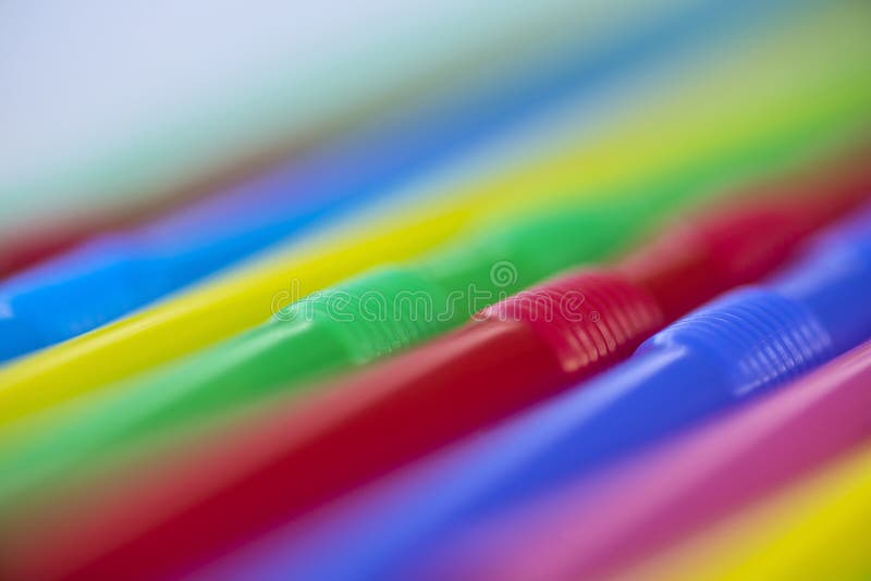 Colored straw close-up stock photo. Image of macro, drinking - 43106596