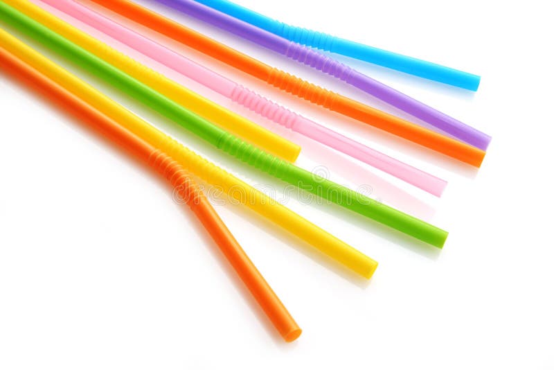 Colored straws on white stock photo. Image of closeup - 70281970