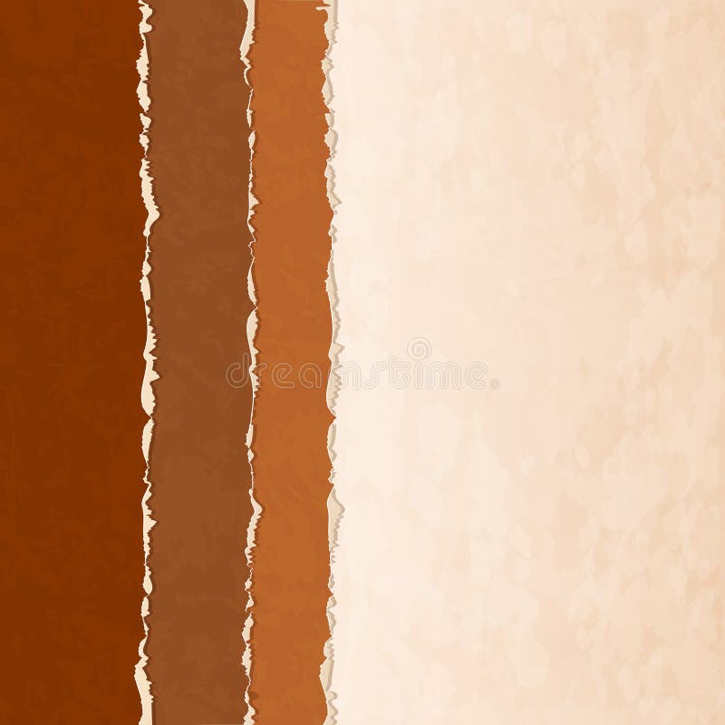 Colored Strips of Old Paper Stock Vector - Illustration of paper, brown ...