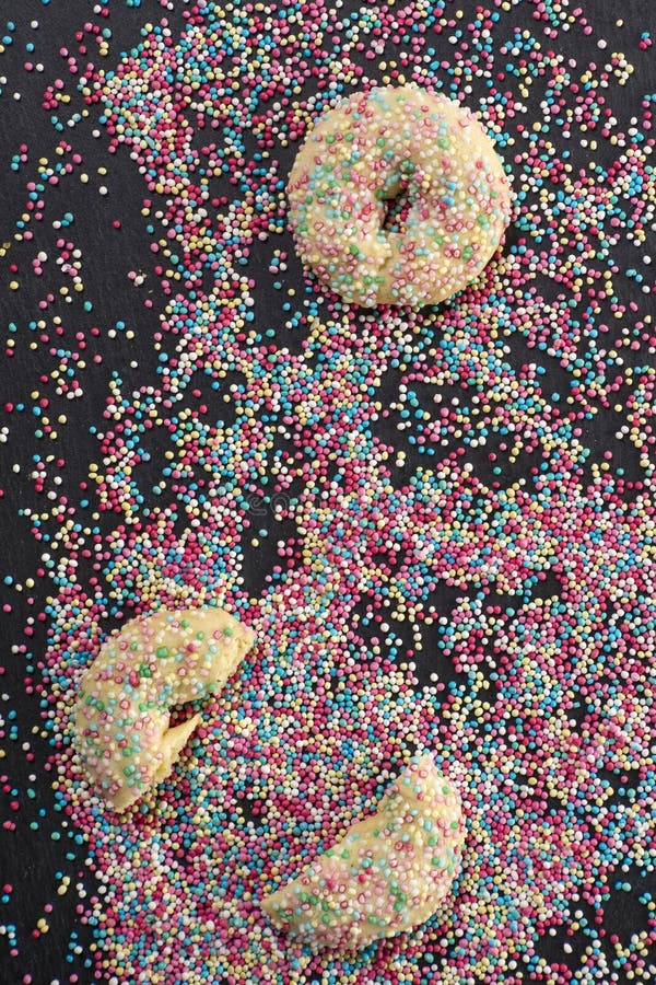 Colored sugar biscuits stock photo. Image of colorful - 89979294