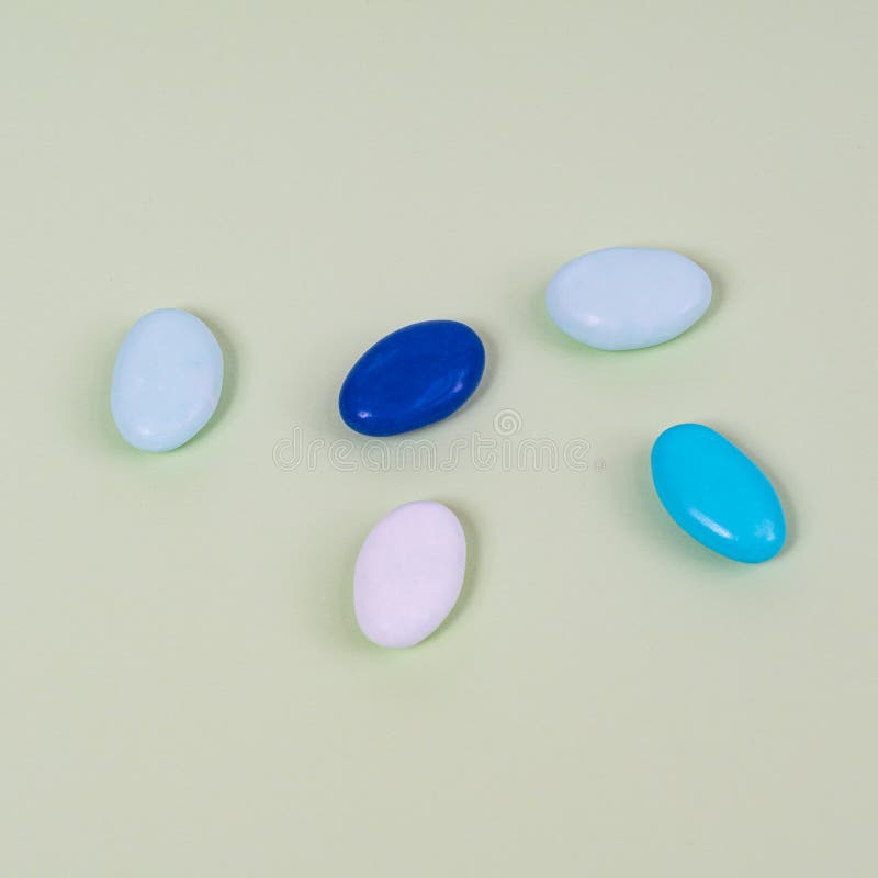 Colored sugared almonds stock image. Image of delicious - 154113635